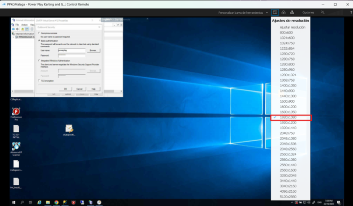 How to Change the LogMeIn Control Panel Resolution